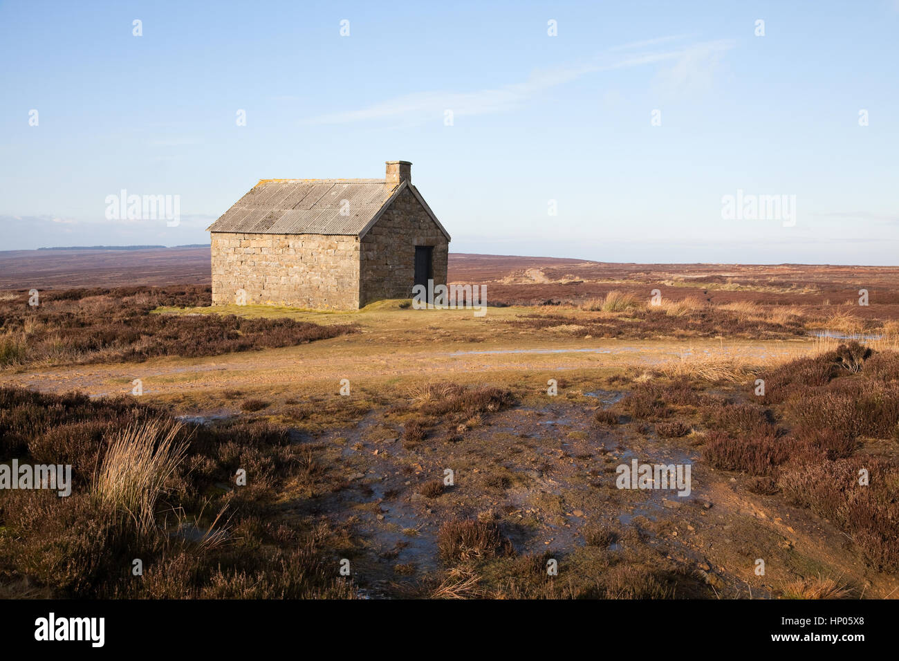 Swainby Shooting House on the North York Moors, Yorkshire, UK Stock ...