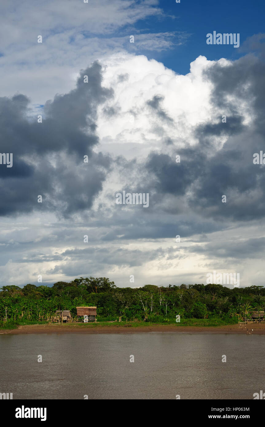 Peru, Peruvian Amazonas landscape. The photo present Maranon river ...
