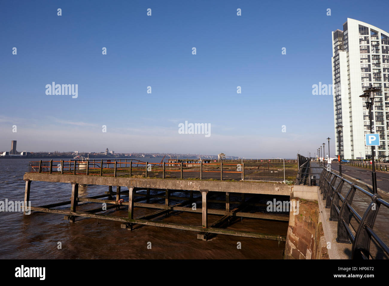 old princes jetty former cattle landing stage liverpool docks uk Stock ...