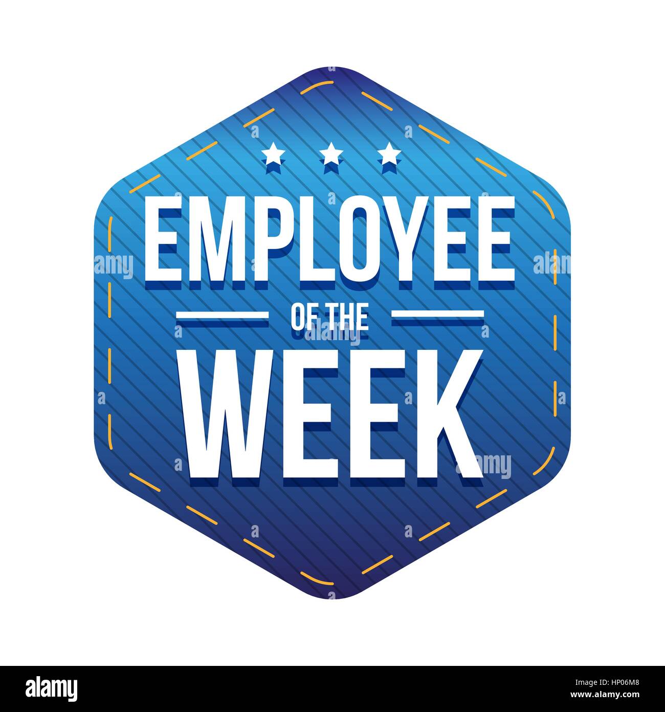 Employee week vector badge hi-res stock photography and images - Alamy