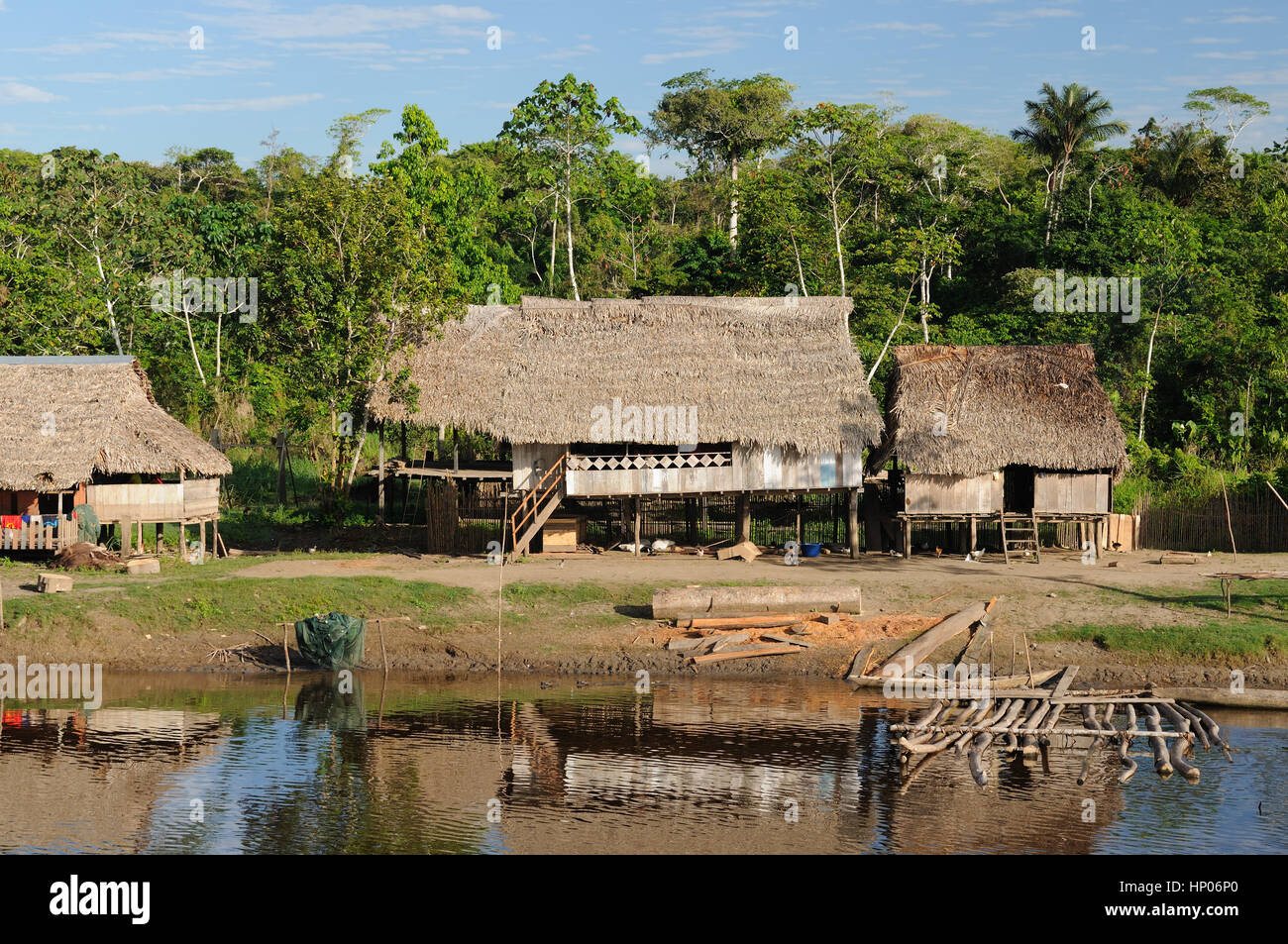 Peru, Peruvian Amazonas landscape. The photo present typical indian ...