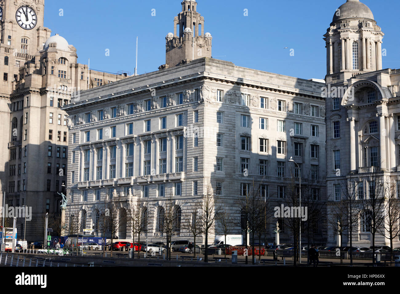 the cunard building pier head landmark buildings liverpool uk Stock ...