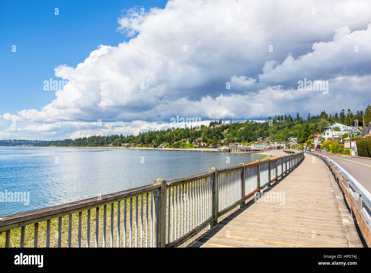 Beach Boardwalk. Boardwalk, Redondo Beach, south of Seattle, Washington ...
