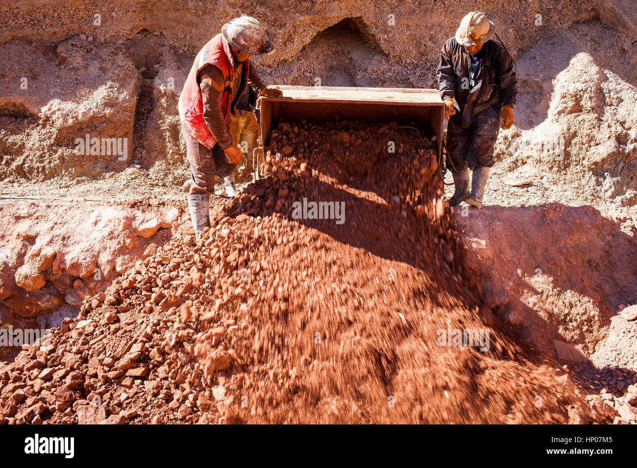 Miners at Pailaviri mine, Cerro Rico, Potosi, Bolivia Stock Photo - Alamy