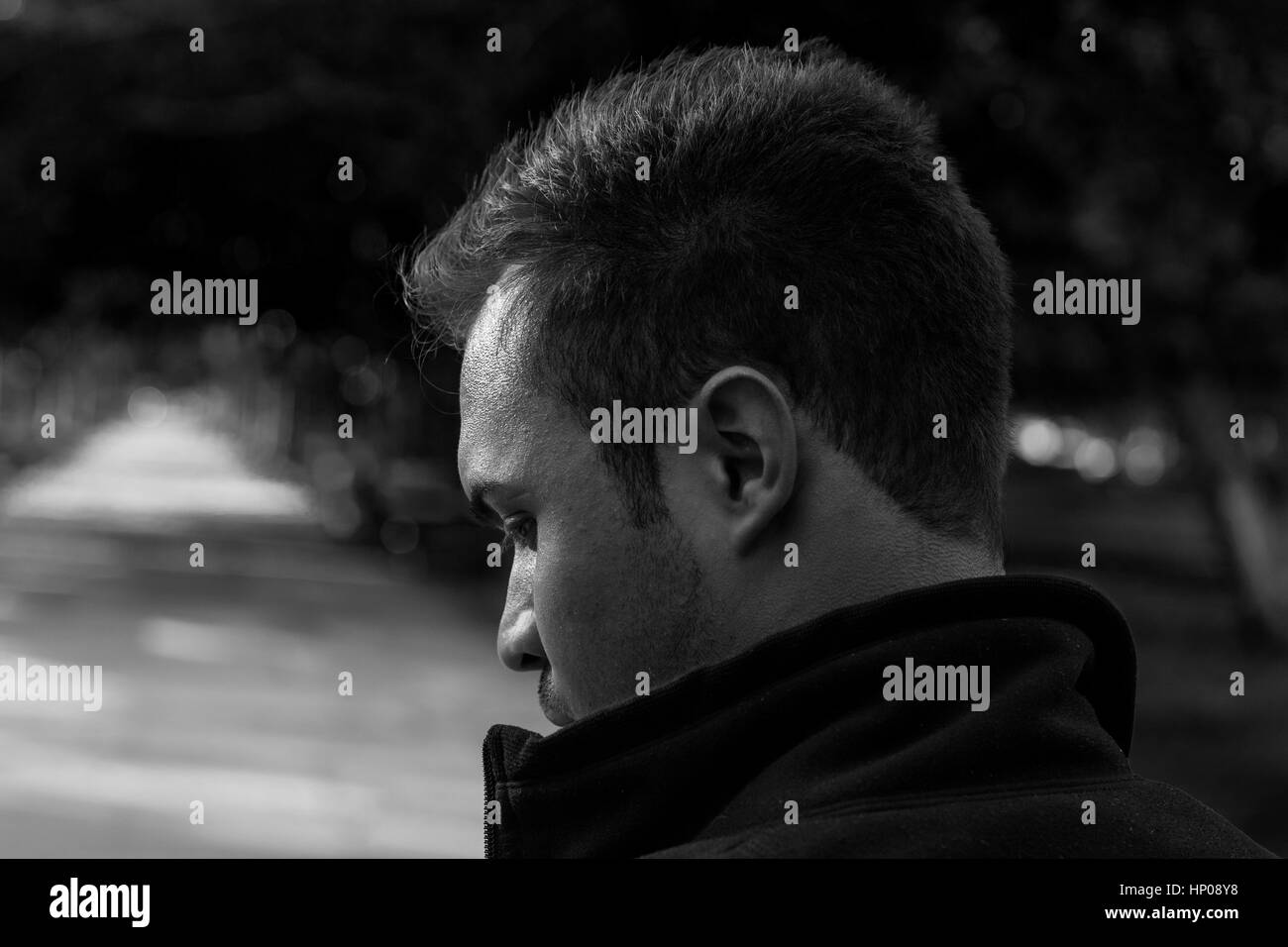 Contemplative consider Black and White Stock Photos & Images - Alamy