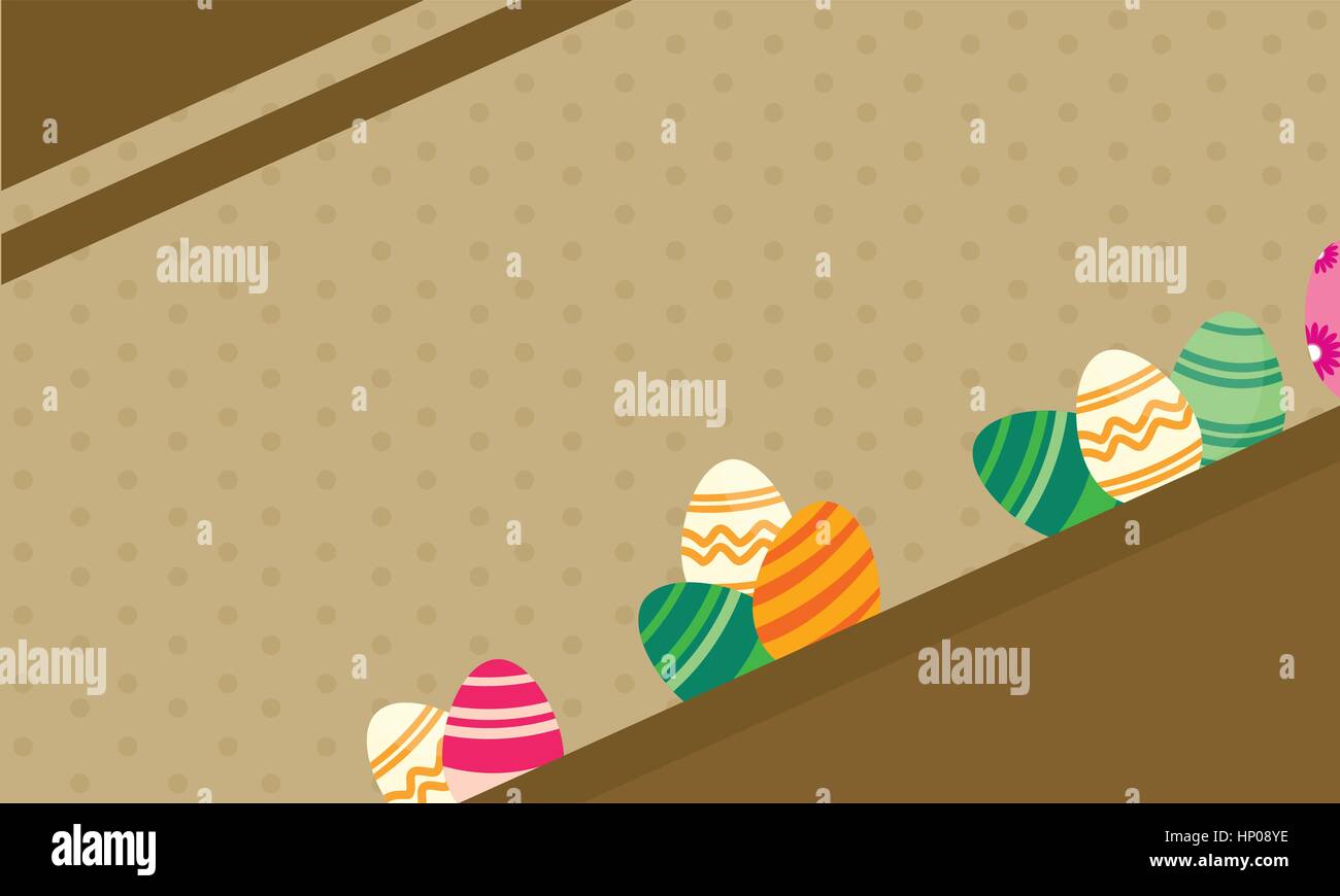 Greeting card of easter theme backgrounds vector illustration Stock ...