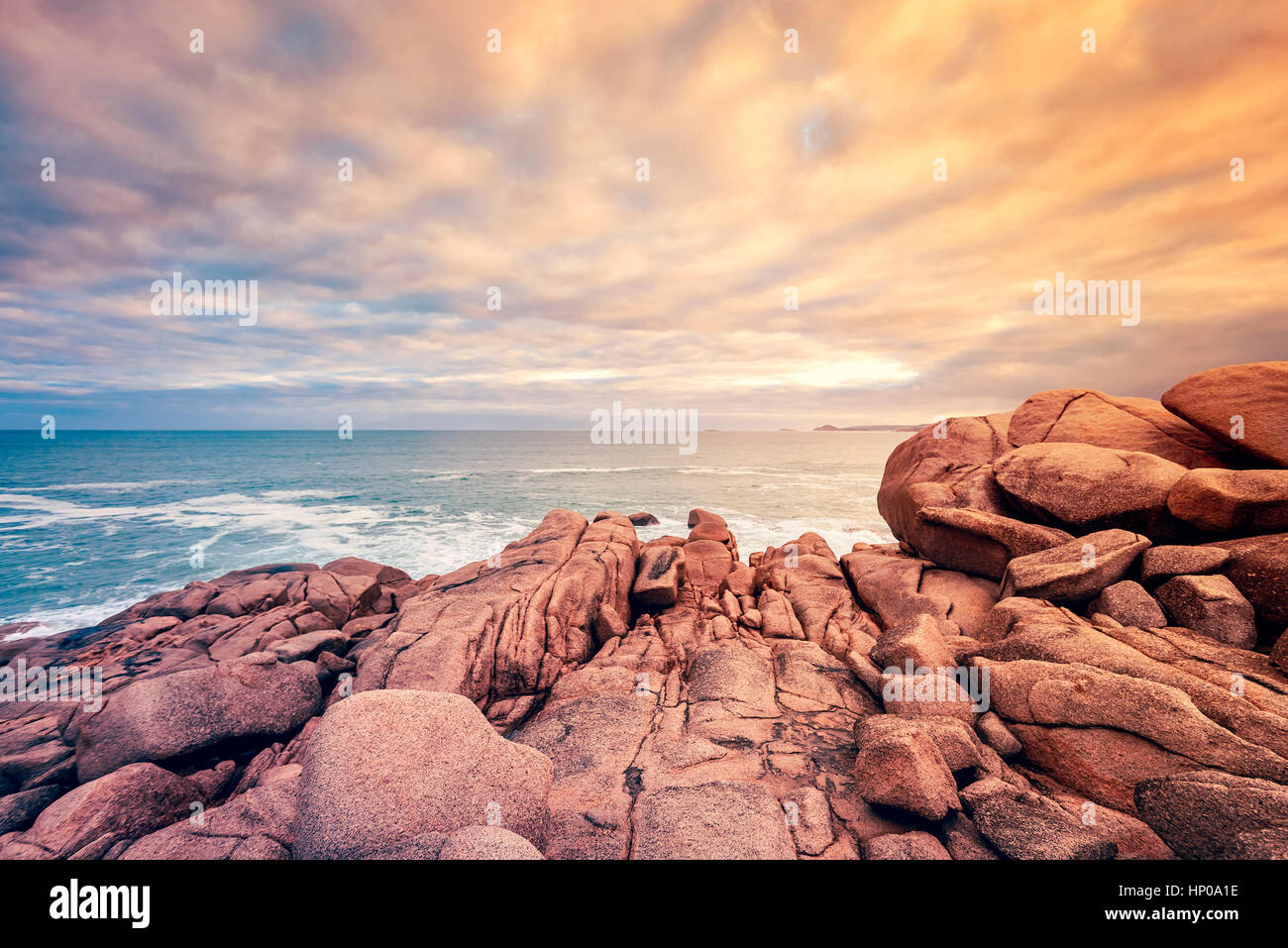 Fleurieu Peninsula landscape view from Horseshoe bay, South Australia ...
