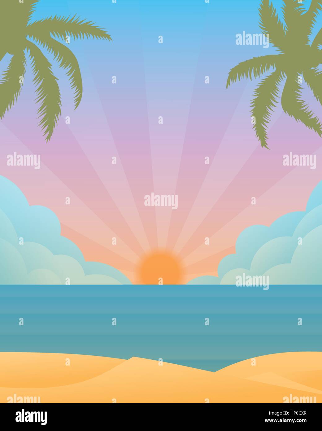 Clouds horizon Stock Vector Images - Alamy