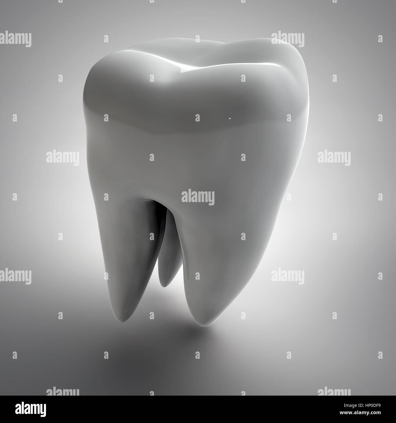 Human tooth 3D render. Dental, medicine design element Stock Photo - Alamy