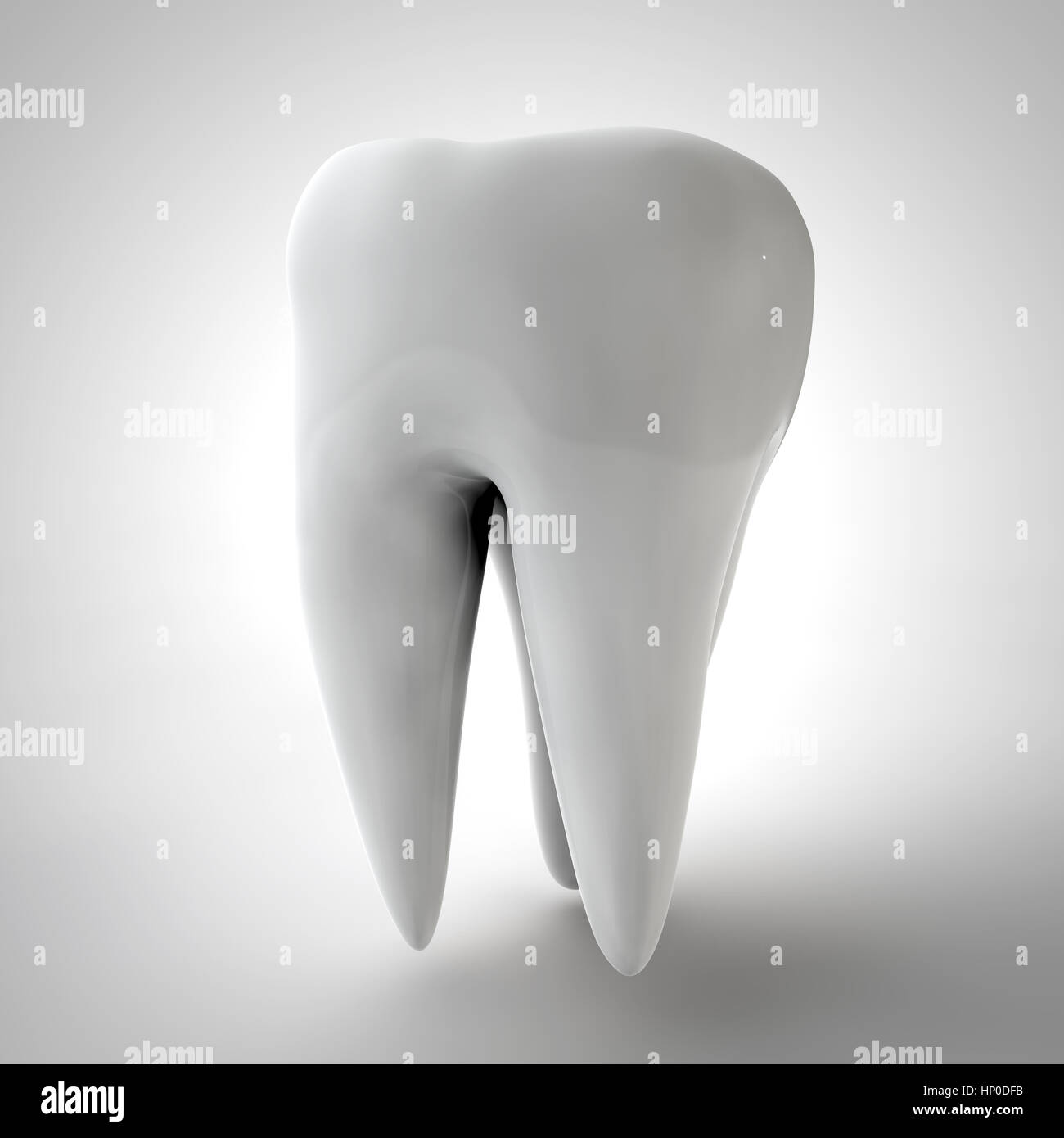Human tooth 3D render. Dental, medicine design element Stock Photo - Alamy