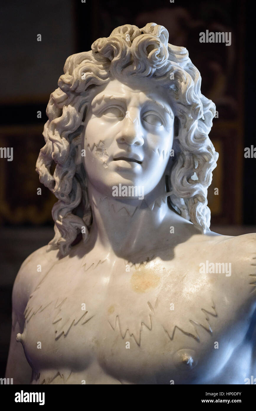 Rome. Italy. Torso of triton or sea centaur, Roman marble sculpture ...