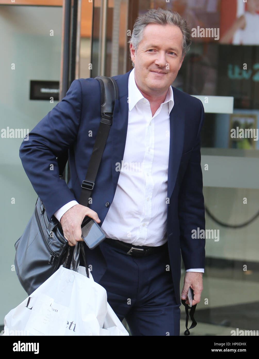 Piers Morgan outside ITV Studios Featuring: Piers Morgan Where: London ...