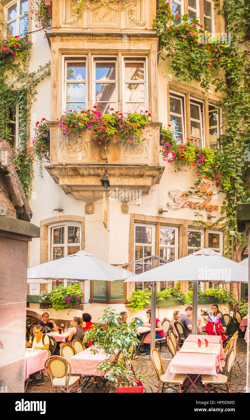 le gruber, restaurant, traditional alsatian cuisine Stock Photo - Alamy