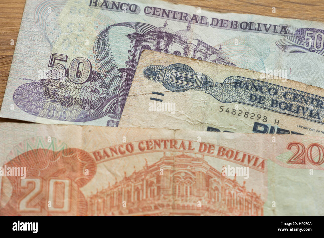 Bolivian money / Bolivianos Stock Photo - Alamy