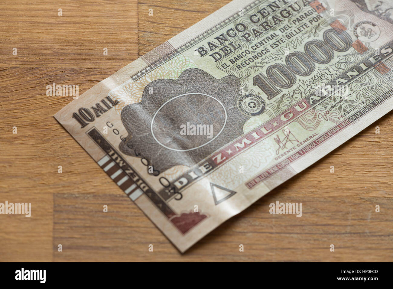 Paraguay money / Guarani Stock Photo - Alamy