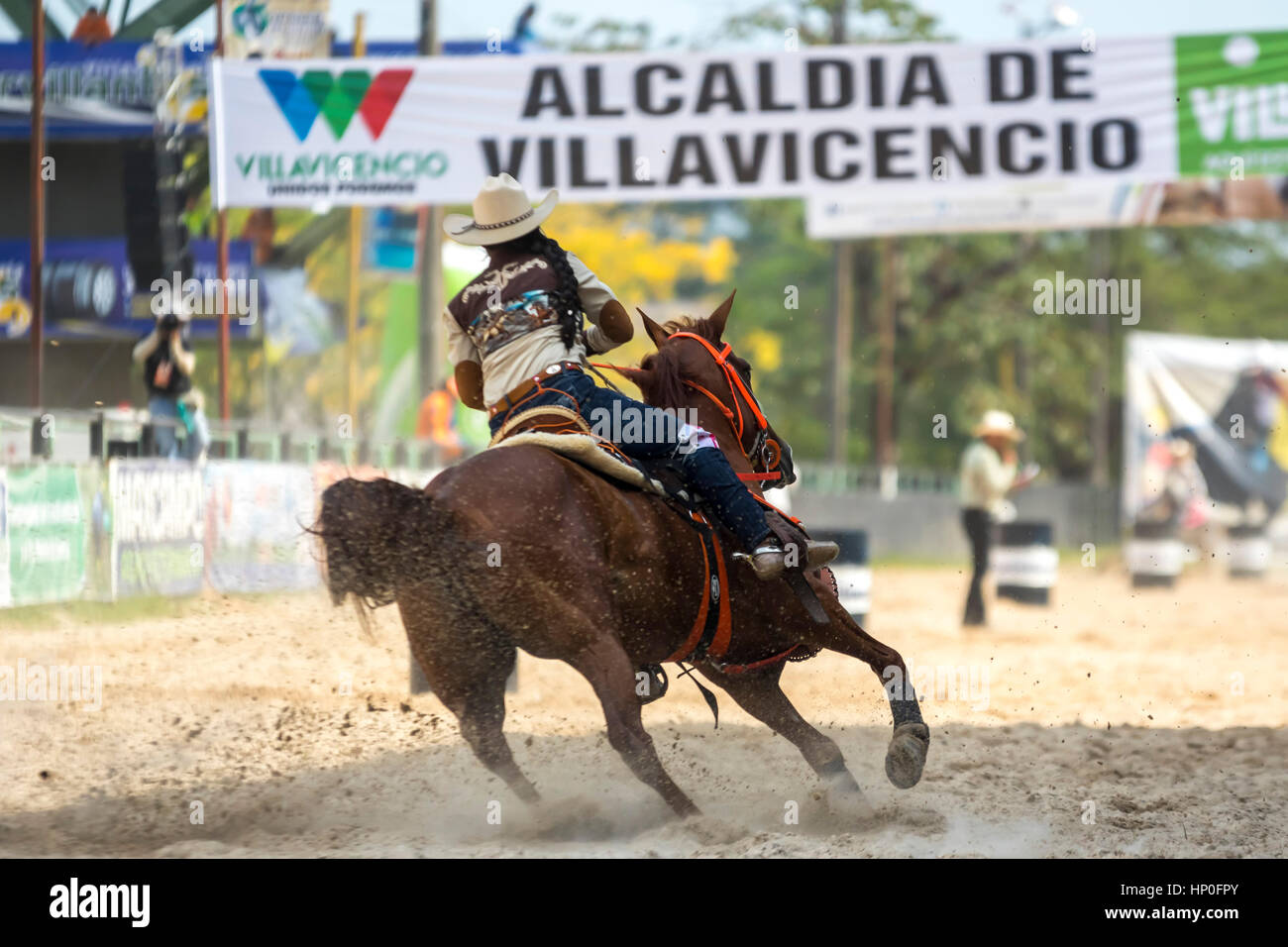 Barrel racing in female rodeo competition celebrated in the Las Malocas ...