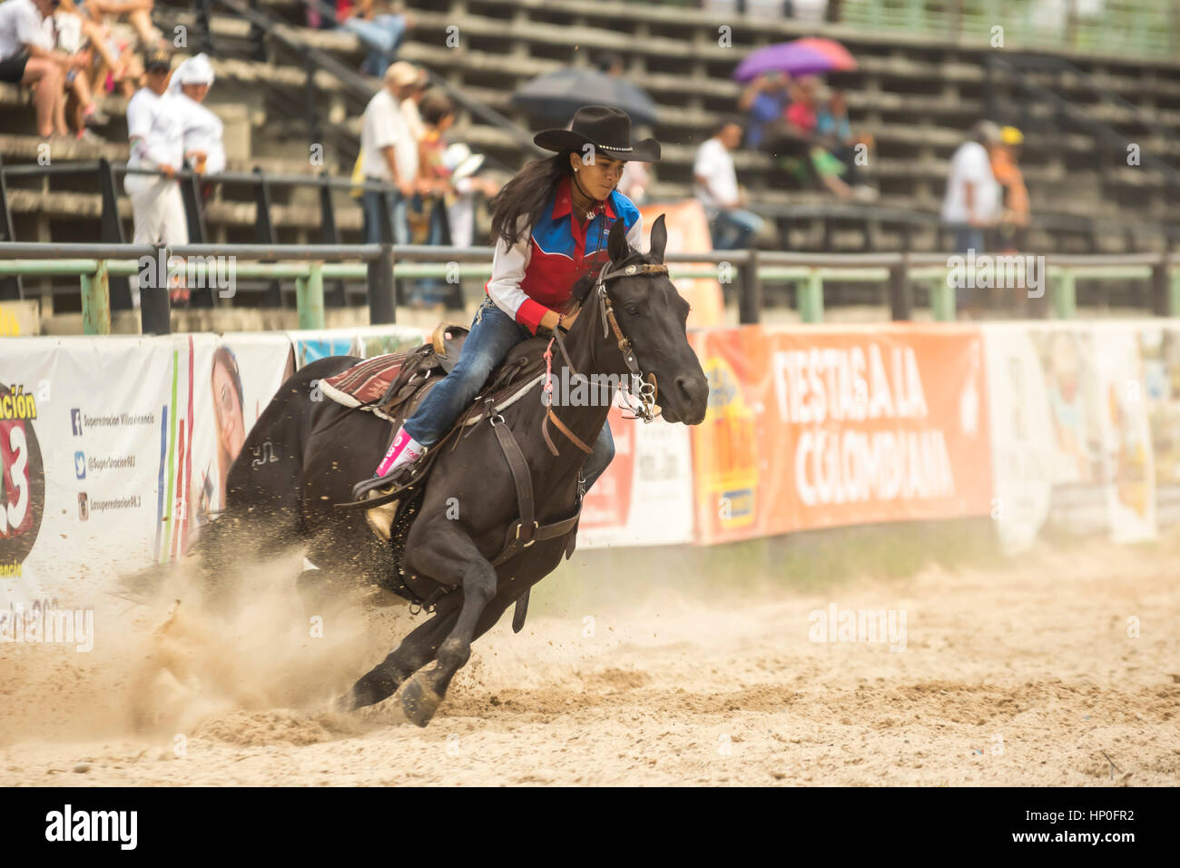 Barrel racing in female rodeo competition celebrated in the Las Malocas ...