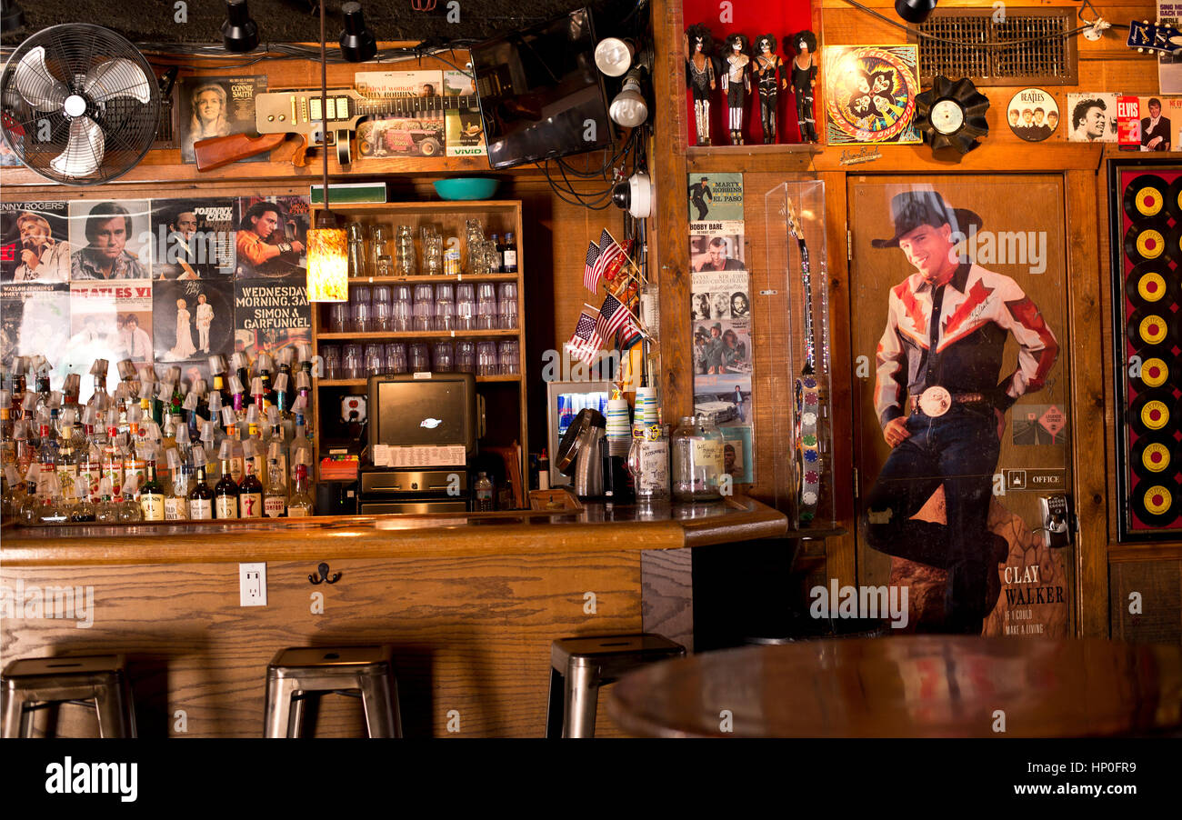 Inside of a Honky-Tonk Bar on Broadway, Nashville, Tennessee Stock ...