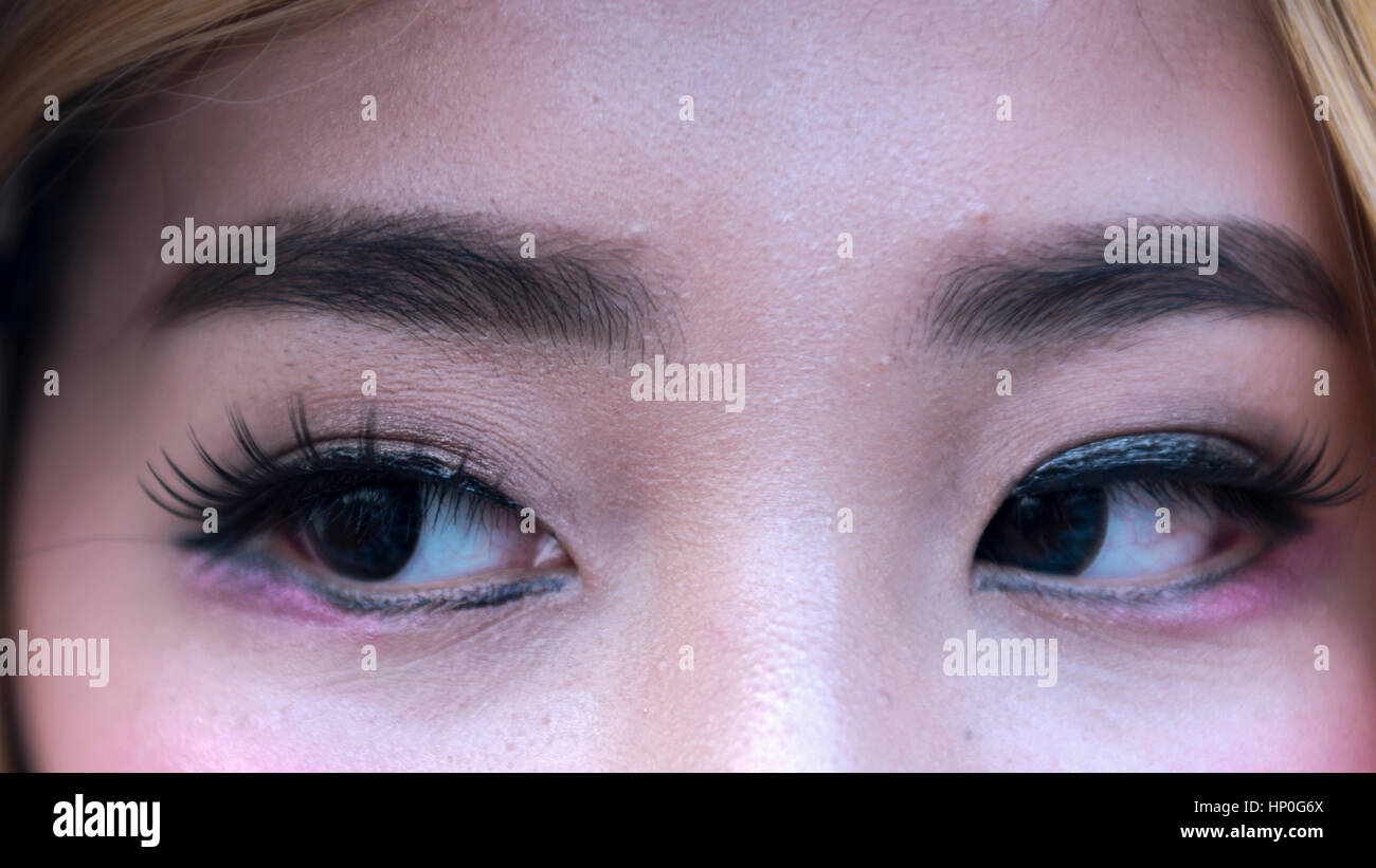 Eyes of girl Stock Photo - Alamy