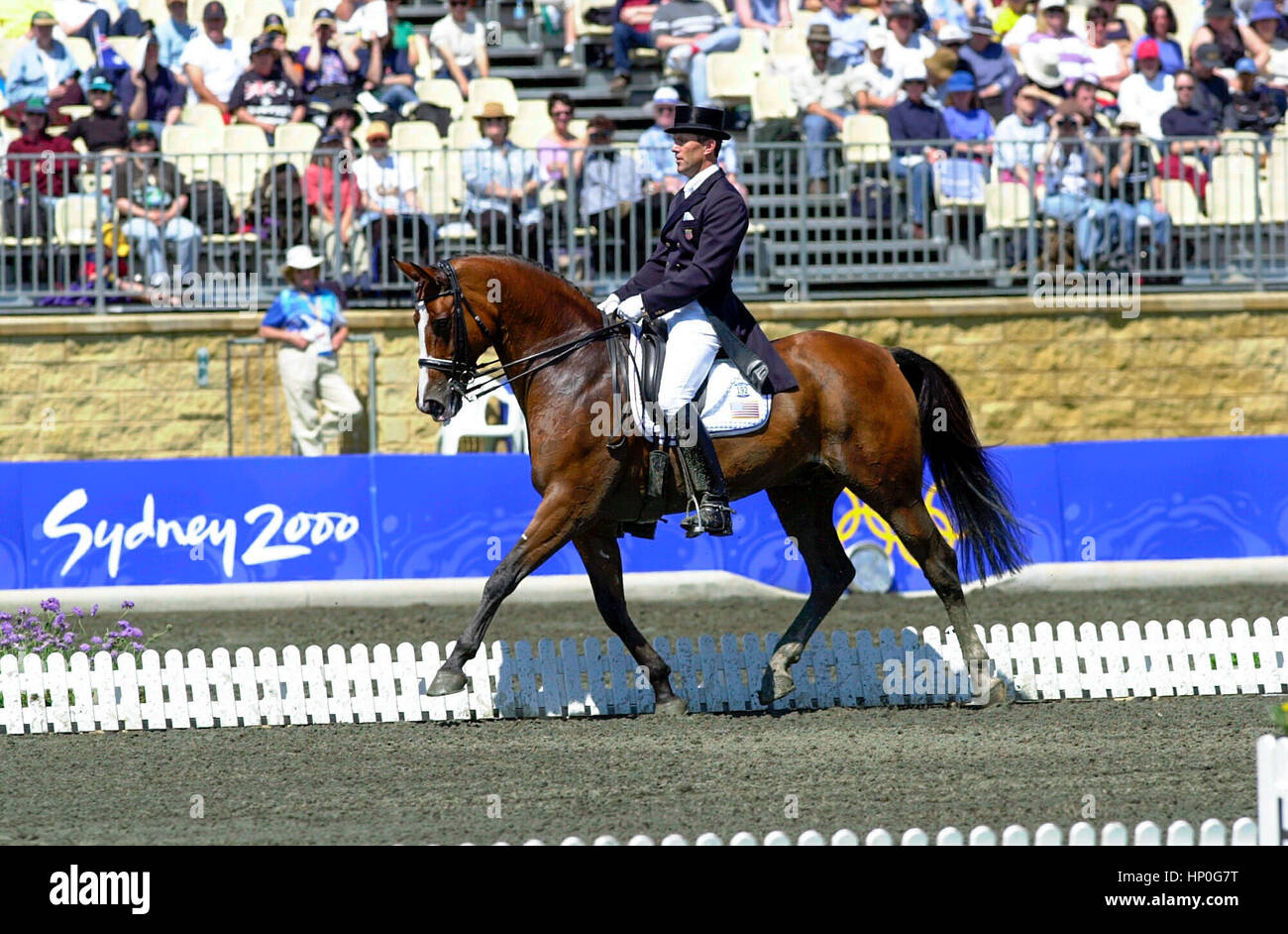 Olympic Games, Sydney 2000 Gunther Seidel (USA) riding Foltaire Stock ...