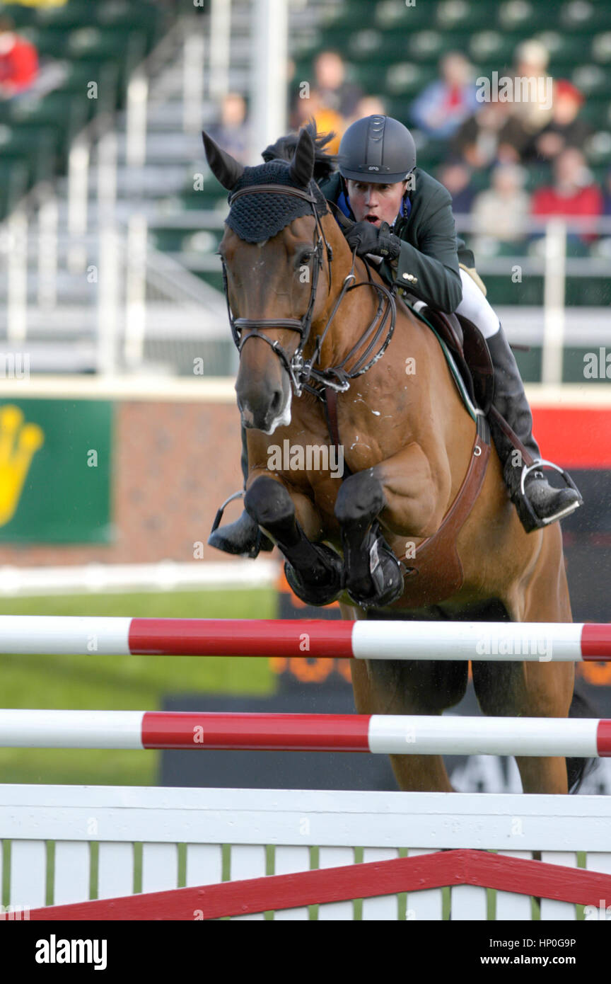The National, Spruce Meadows, July 2005, Markus Beerbaum (GER) riding ...