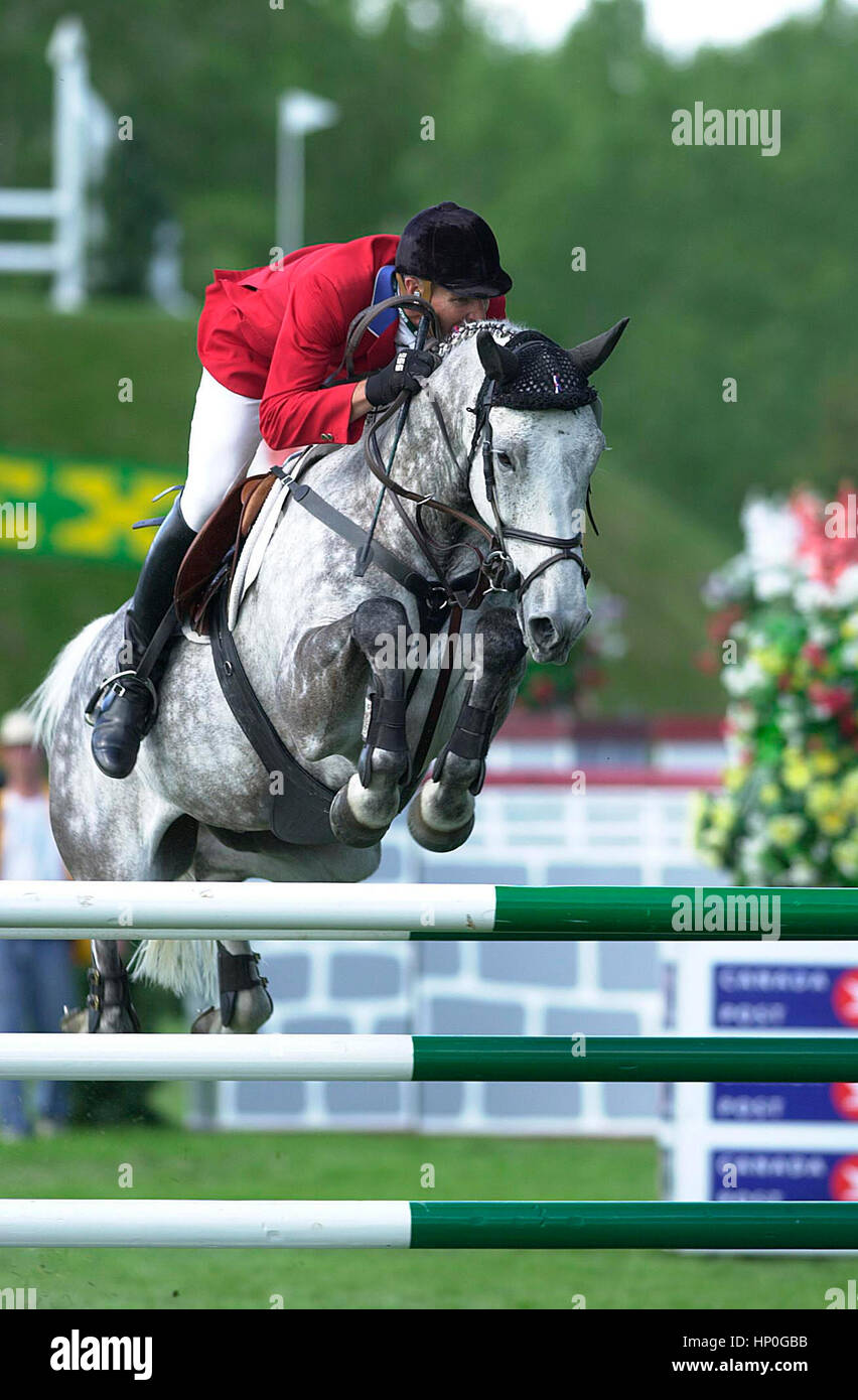 The North American Spruce Meadows July 2001, Rich Fellers (USA) riding ...