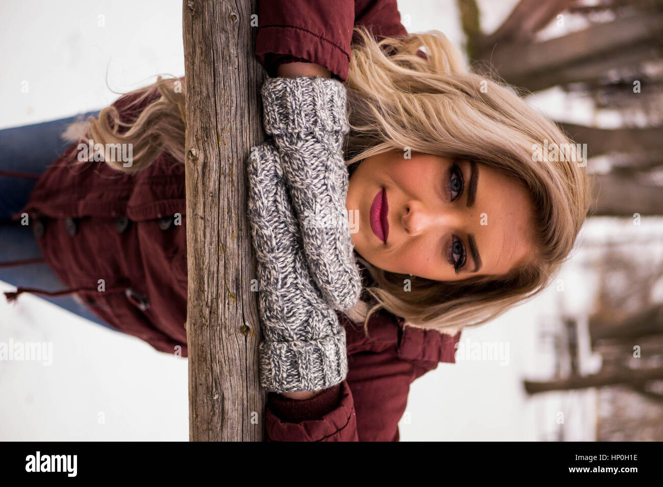 shots in the snow Stock Photo - Alamy