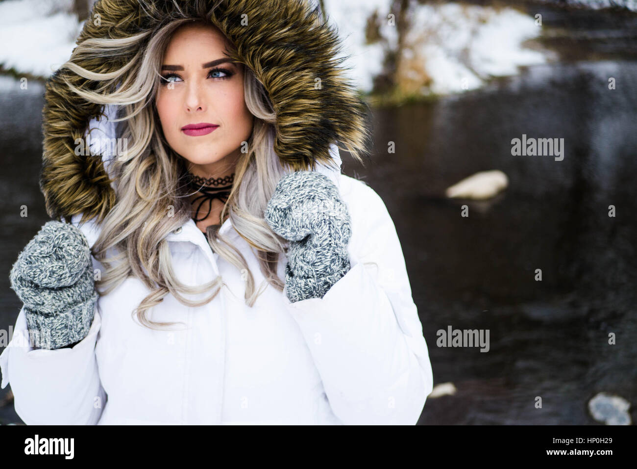 shots in the snow Stock Photo - Alamy