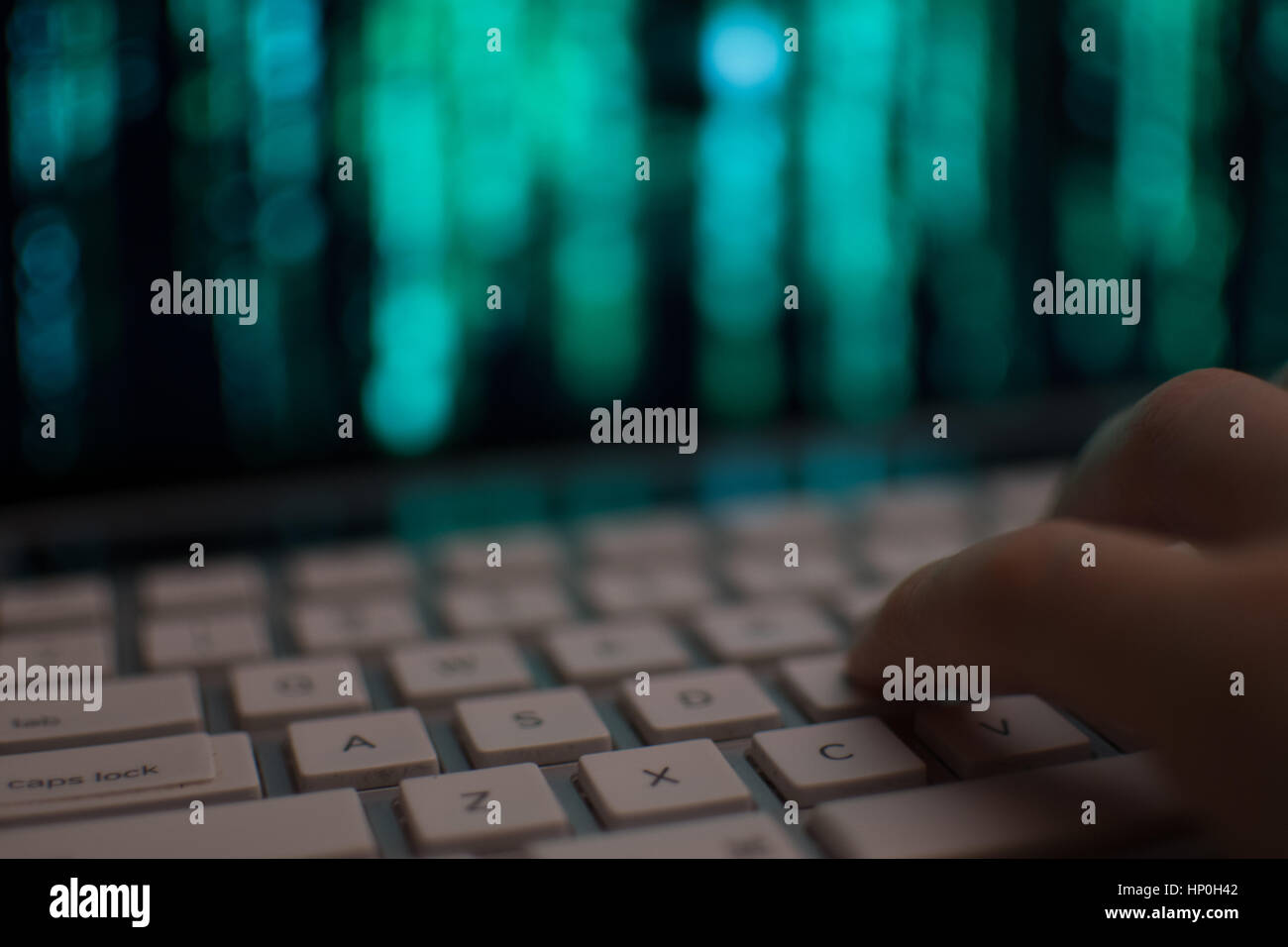 Anonymous user in digital enviroment Stock Photo - Alamy