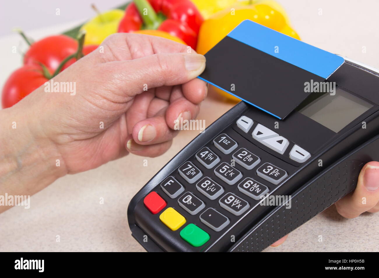 Cashless payment terminal hi-res stock photography and images - Alamy