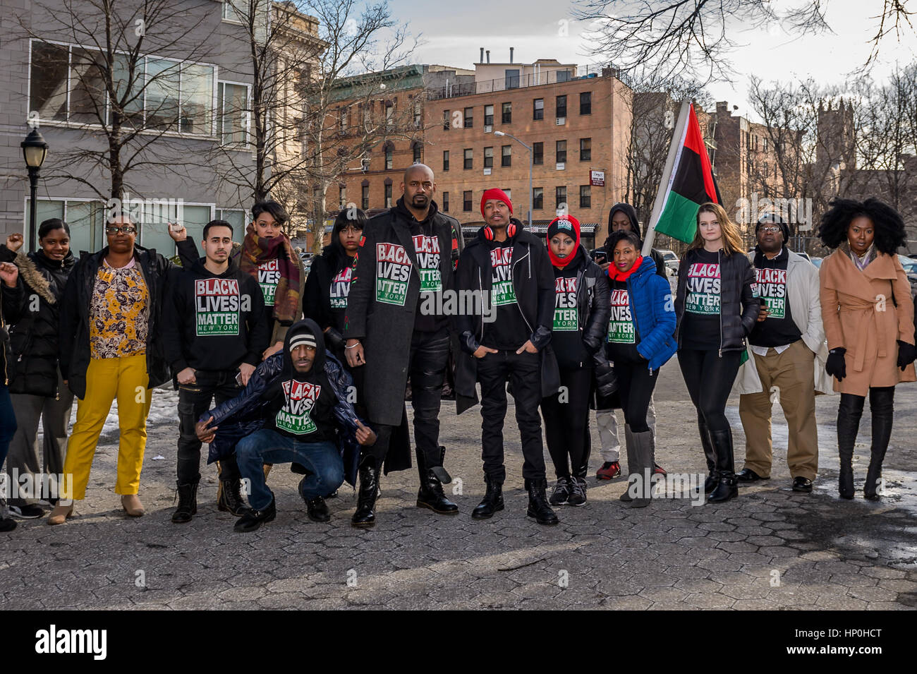 New York, USA. 16th Feb, 2017. Nick Cannon joined Hawk Newsome from ...