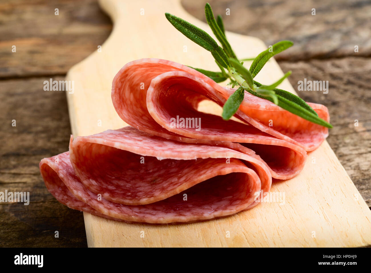 italian sliced salami Stock Photo - Alamy