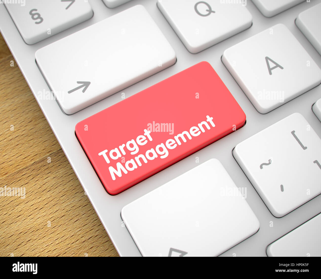 Target Management - Text on Red Keyboard Button. 3D Stock Photo - Alamy