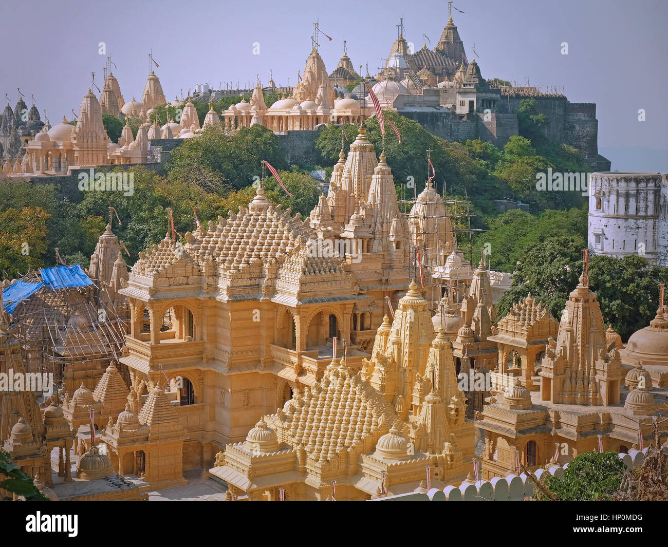 Jain holy hill temple complex hi-res stock photography and images - Alamy