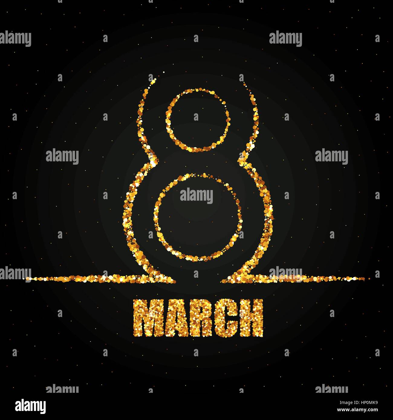 Golden eight number international Stock Vector Images - Alamy