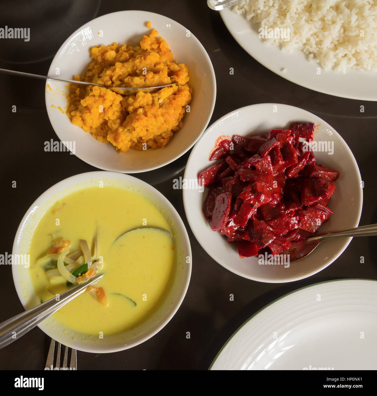 Indian food plate hi-res stock photography and images - Alamy
