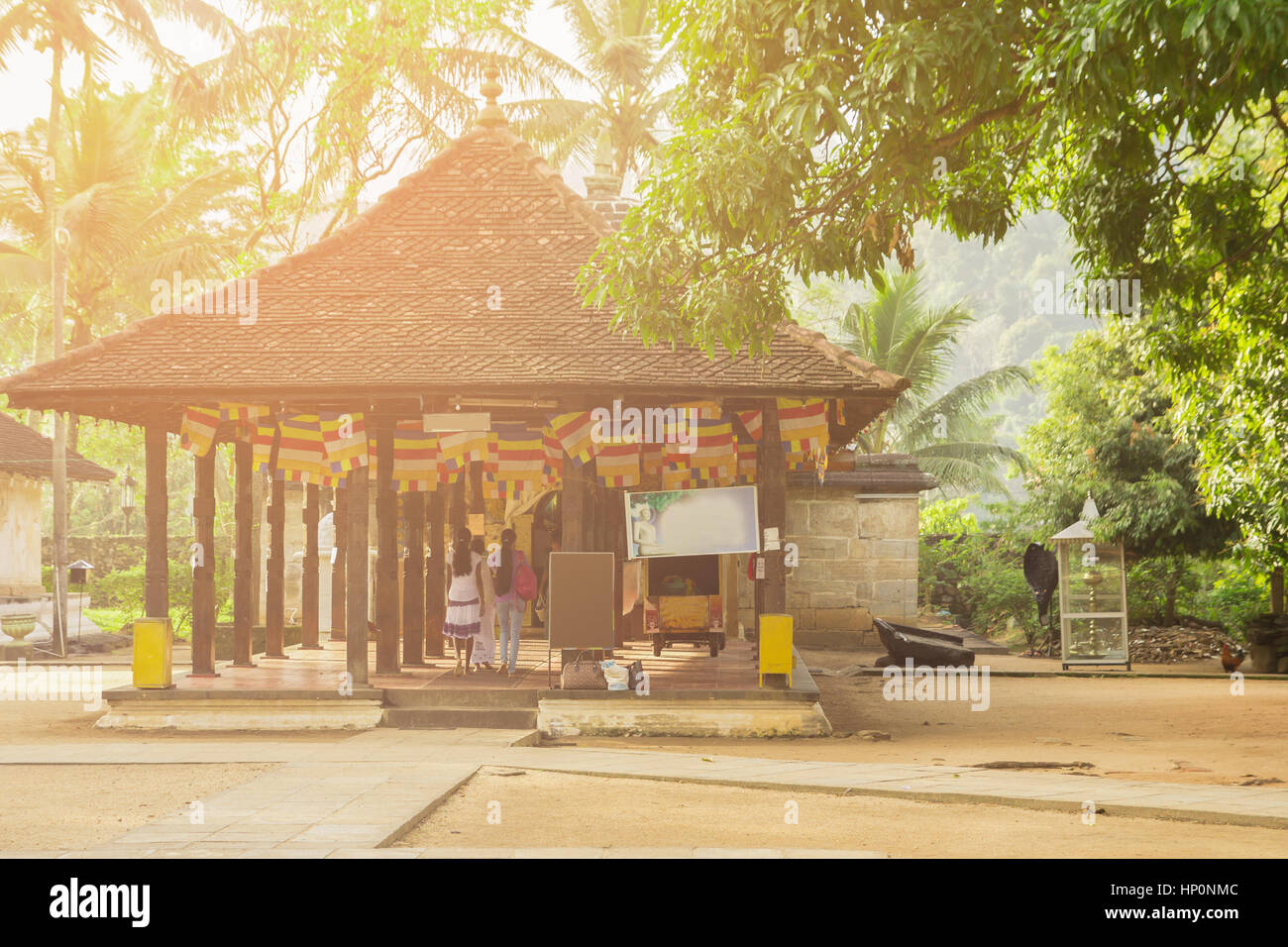 buddhist temple sunset Stock Photo - Alamy