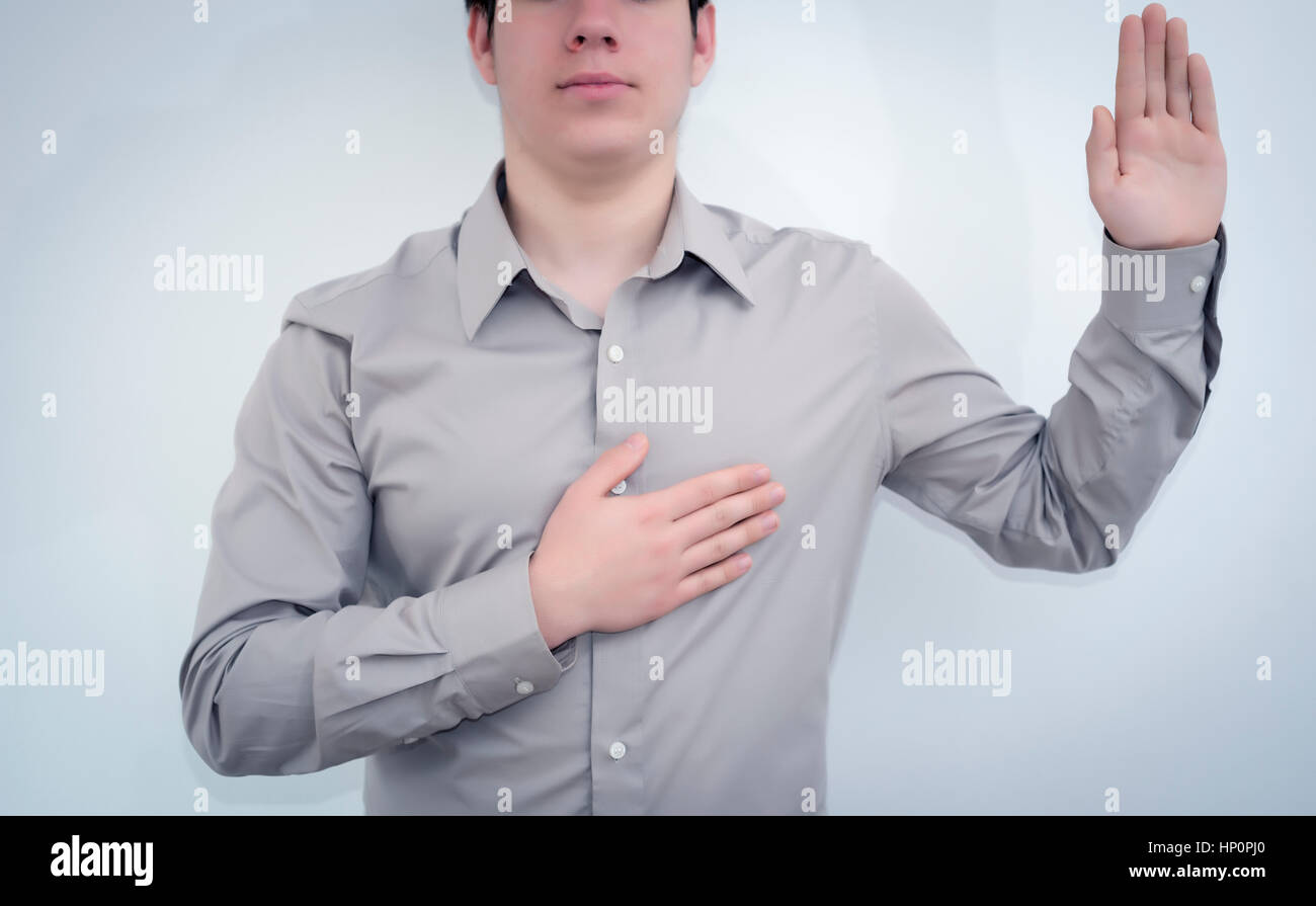 Swearing allegiance hi-res stock photography and images - Alamy