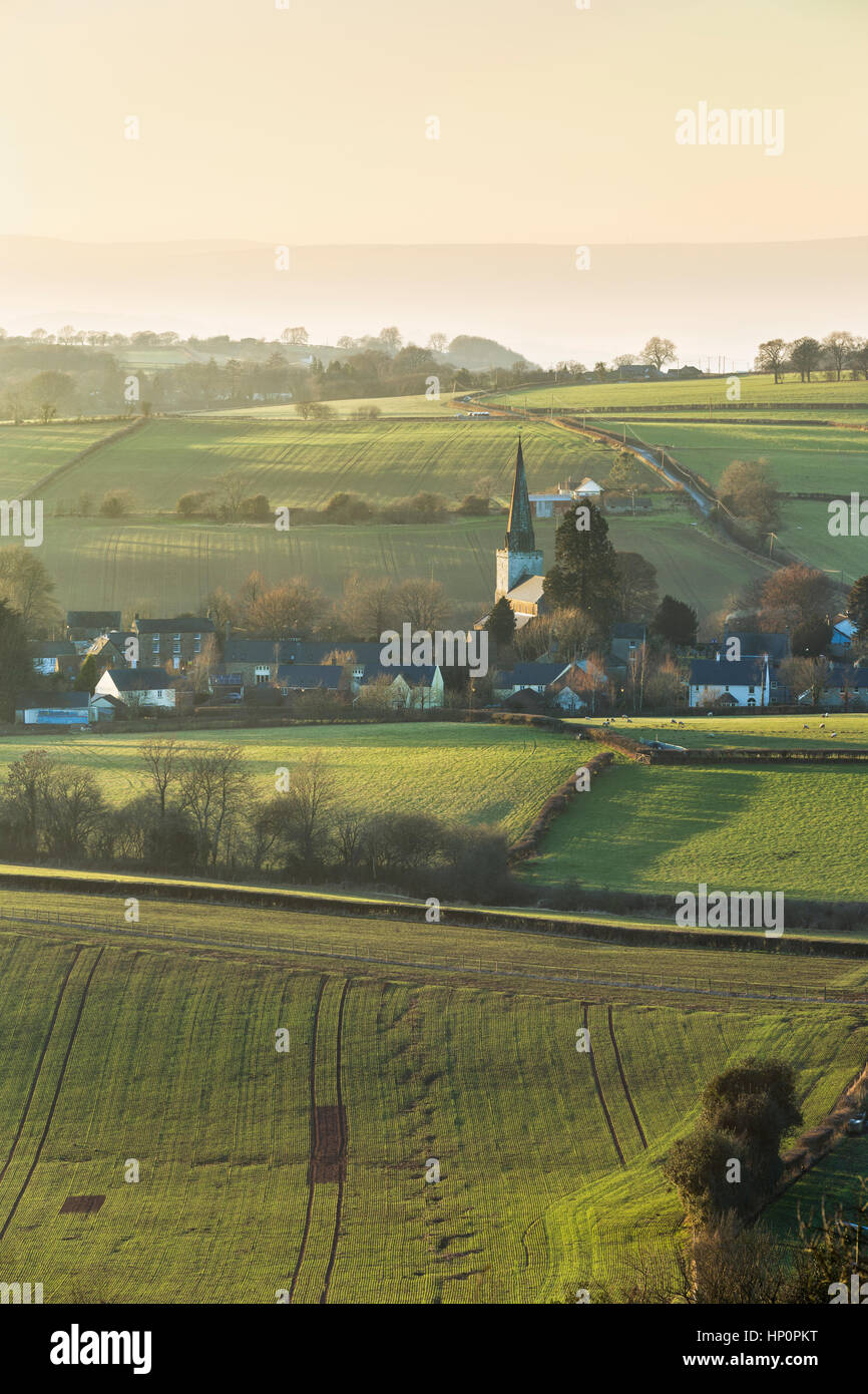 The village of Trellech in South Wales Stock Photo - Alamy
