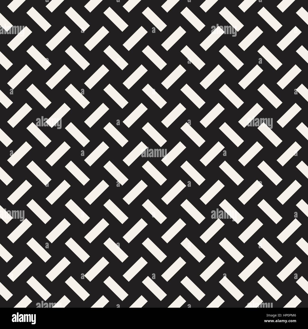 Trendy monochrome twill weave. Vector Seamless Black and White Pattern ...