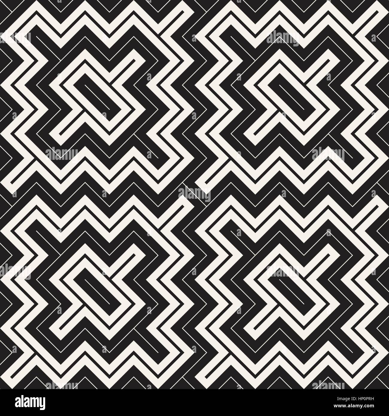 Ethnic Ornament Native Lines Stylish Print. Vector Seamless Black and ...