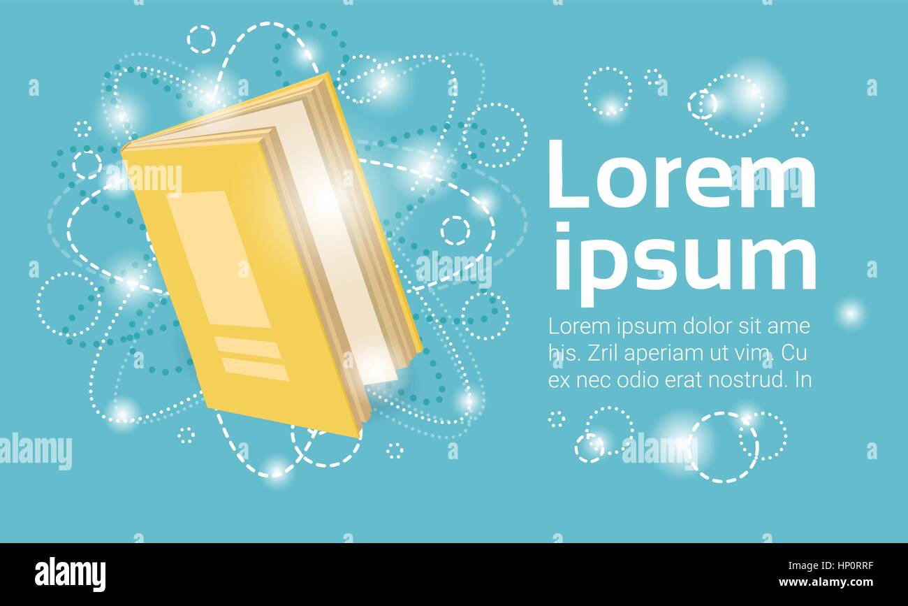 Open Book Library Read School Education Knowledge Concept Stock Vector ...