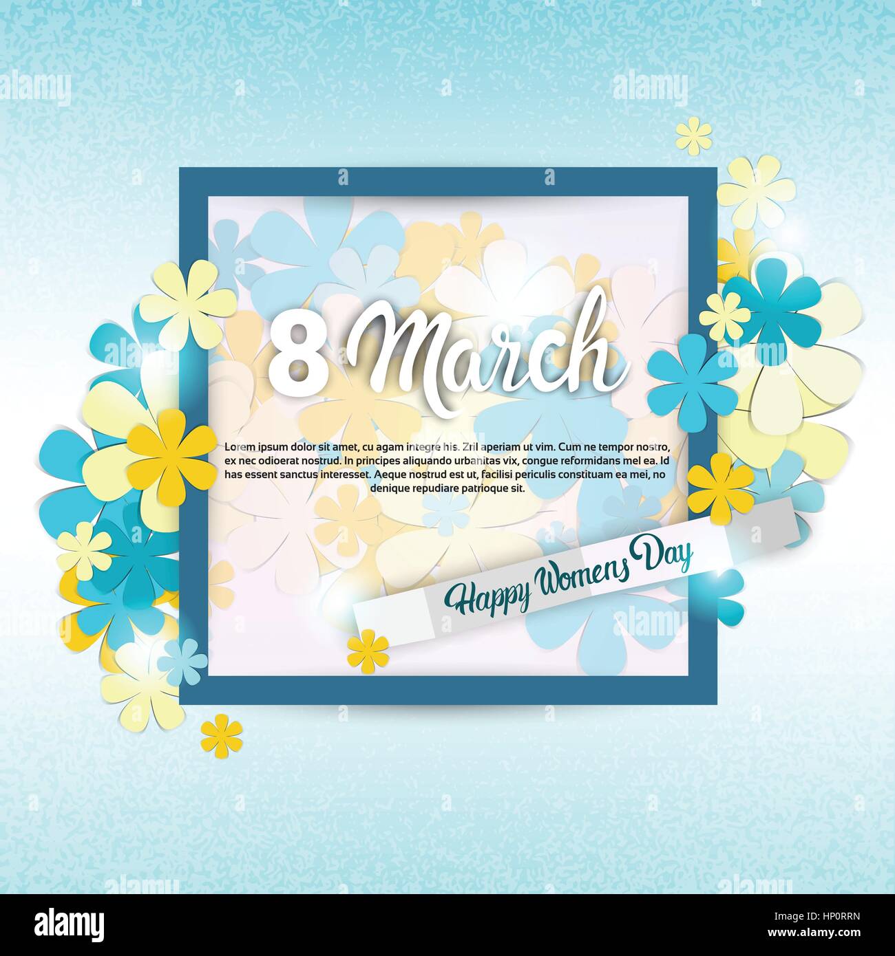 8 March International Women Day Greeting Card Stock Vector Image & Art ...