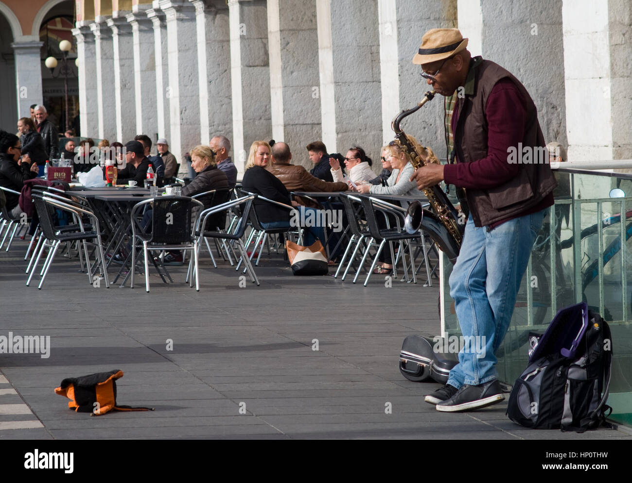 African jazz musician playing saxophone hi-res stock photography and ...