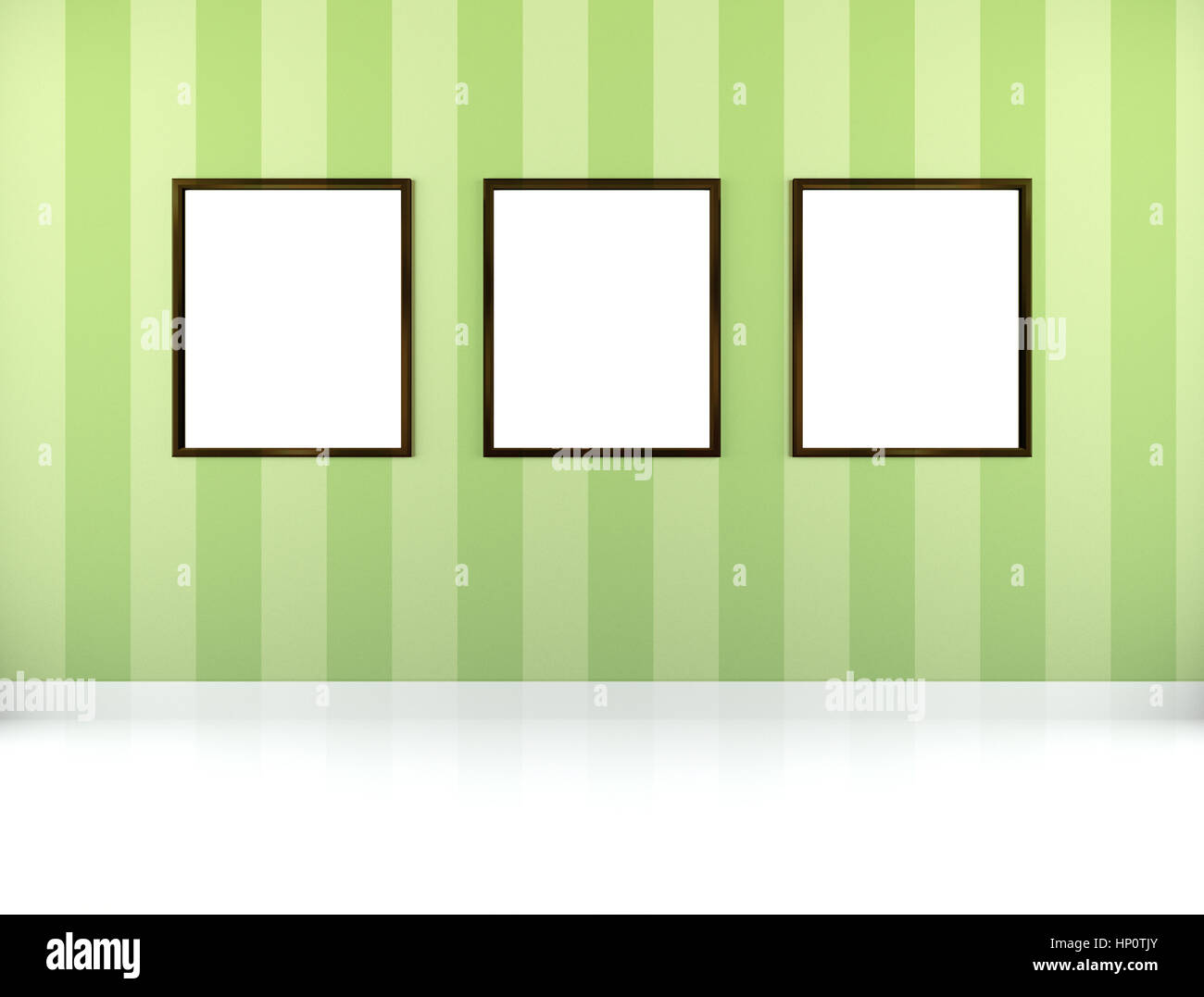 Empty gallery blank frames hi-res stock photography and images - Alamy