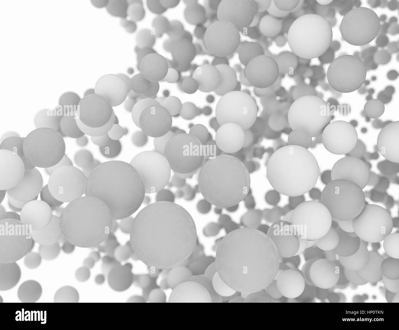 Abstract cluster of spheres isolated on white background Stock Photo ...