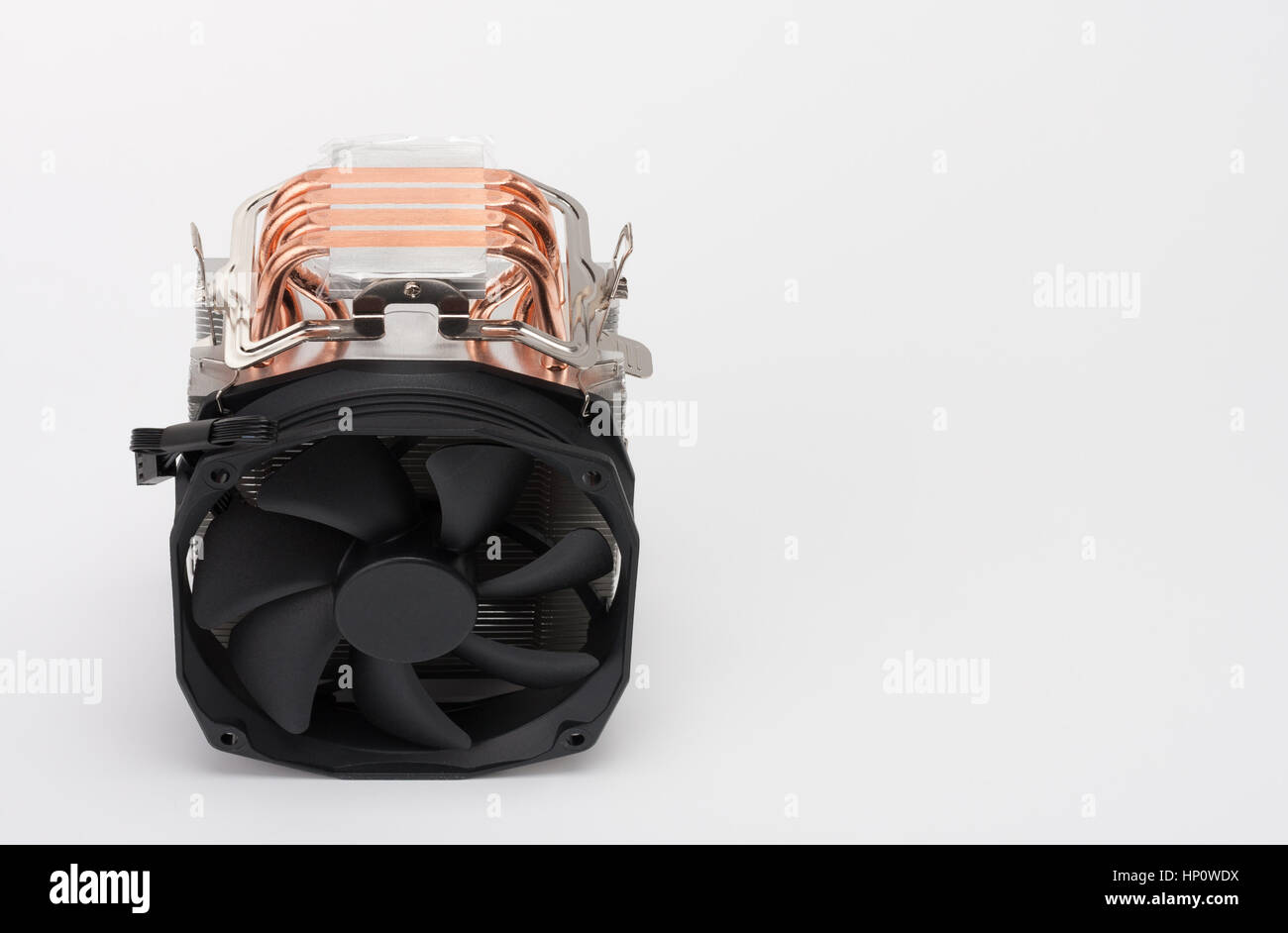 New modern fan for processor on white background Stock Photo - Alamy