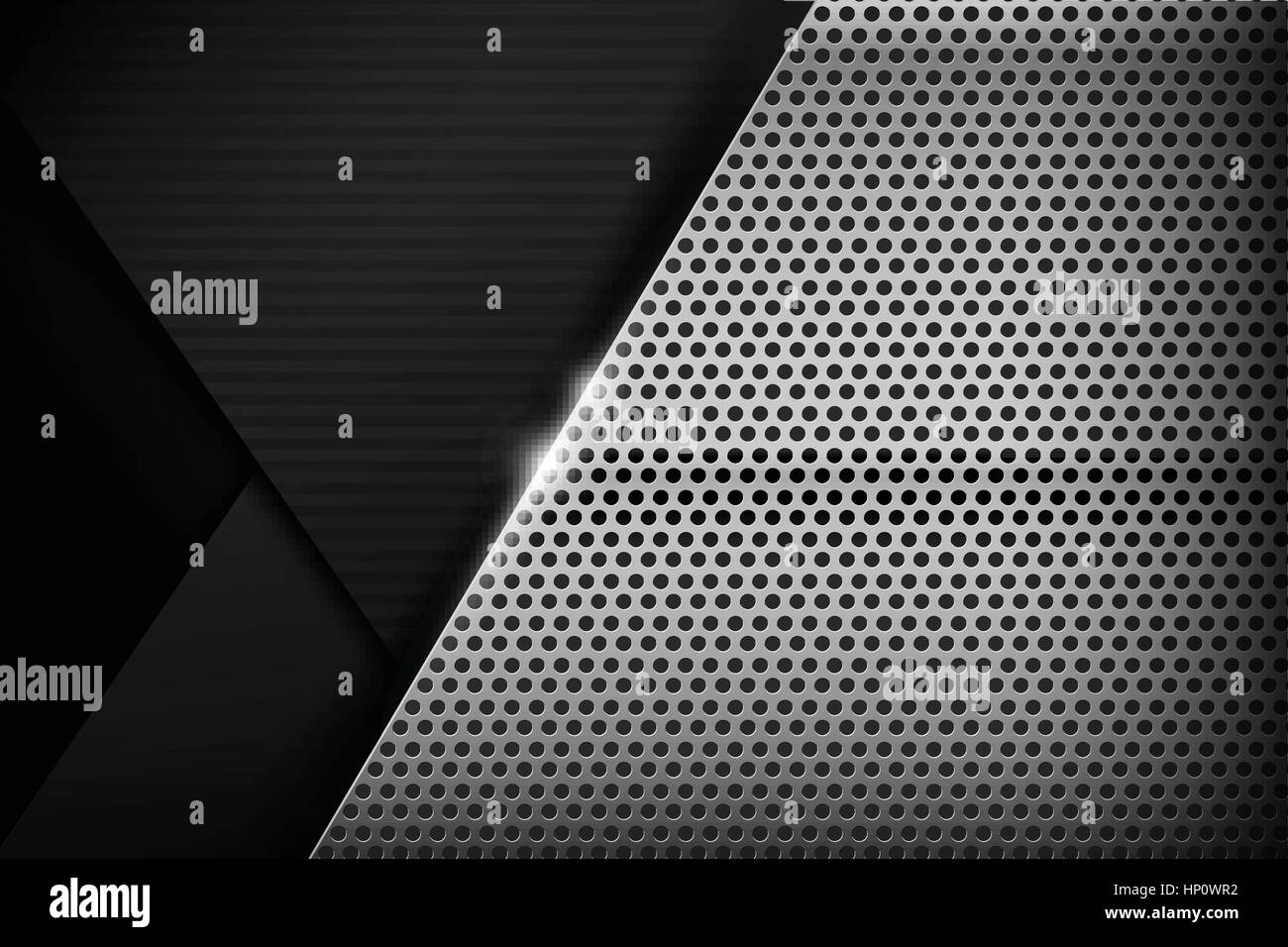 Chrome black and grey overlape and shadow element background texture ...