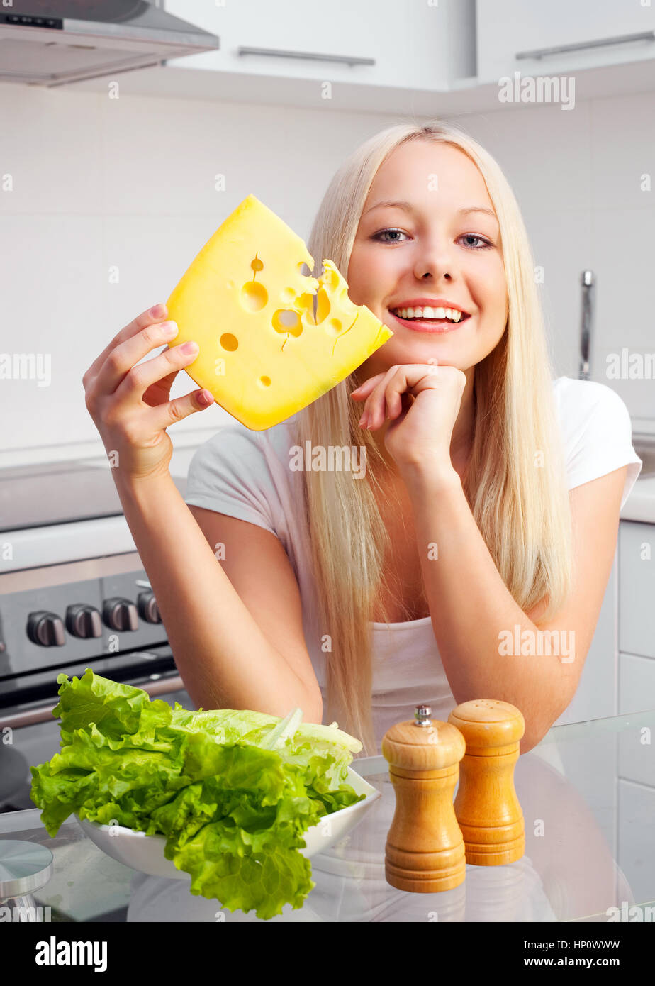 Yellow young cheese with pepper hi-res stock photography and images - Alamy