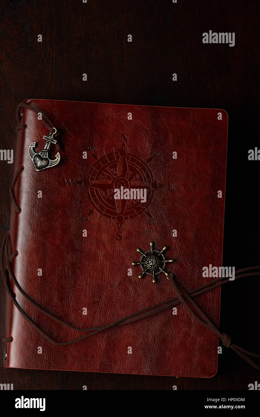 Compass with old book hi-res stock photography and images - Alamy